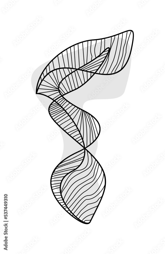 simple abstract line art vector stock black and white background Stock ...