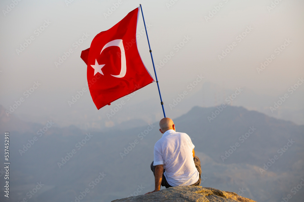 The Turkish flag is the national and official flag of the Republic of ...