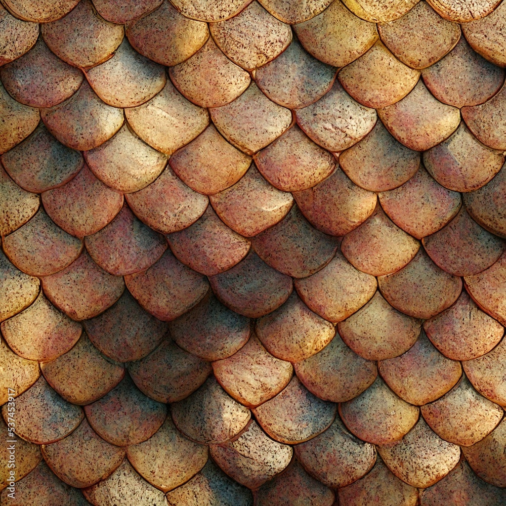 Dragon skin with geometric scales, beautiful lezard skin texture, gold ...