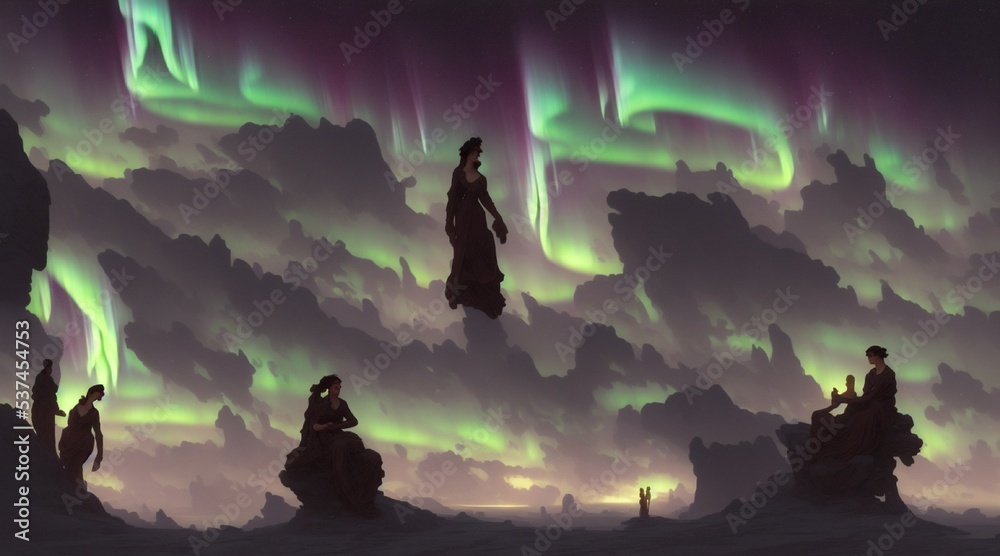 incredible fantastic backdrop, fantasy landscape, beautiful abstract ...