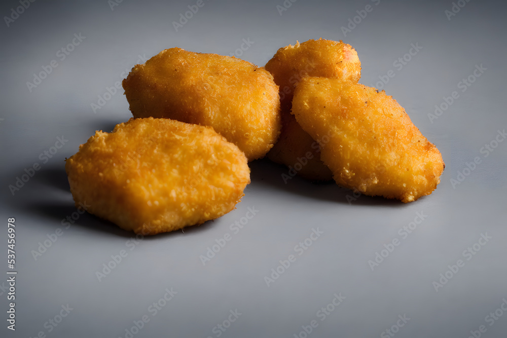 picture of chicken nuggets, made of processed meat, a tasty fast food ...