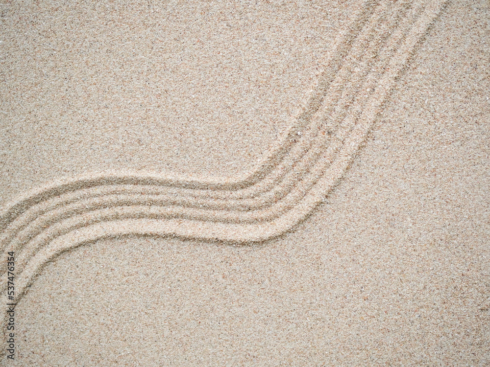 Zen Garden japanese Texture Line on Sand Background,Top View Sand Symbols Meditation Still ...