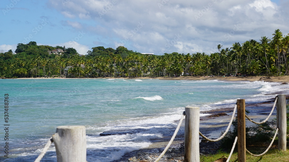the beautiful Playa Bonita in Las Terrenas in the province of the ...
