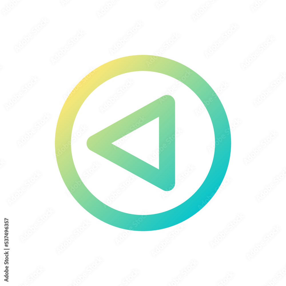 Vetor do Stock: Replay button pixel perfect gradient linear ui icon ...