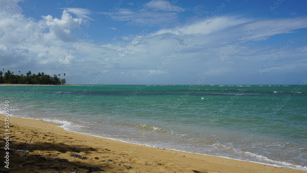 the view between Playa Punta Popy and Playa el Portillo in Las Terrenas ...