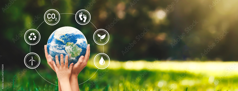 Carbon dioxide emissions, carbon footprint concept Stock Photo | Adobe ...