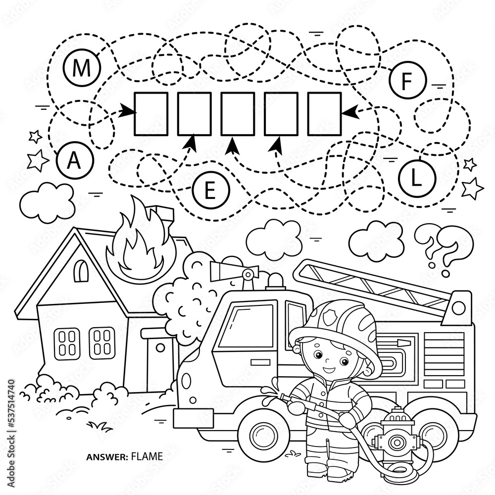 Maze or Labyrinth Game. Puzzle. Tangled road. Coloring Page Outline Of ...