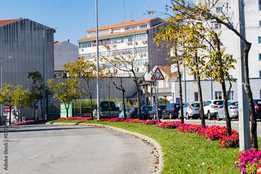 Cidade de Aveiro, vista parcial da região centro, Av. Dr. Lourenço ...