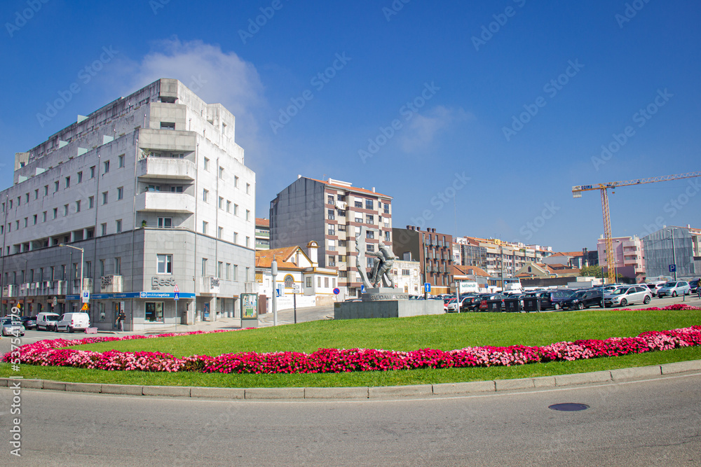 Cidade de Aveiro, vista parcial da região centro, Av. Dr. Lourenço ...