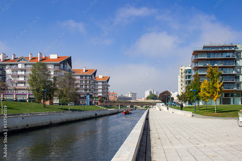 Cidade de Aveiro, vista parcial da região centro, Av. Dr. Lourenço ...