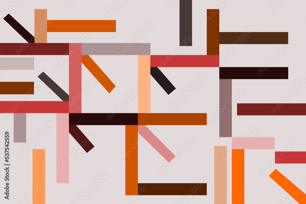 Lines of straight lines and diagonal lines in brown tones Stock ...