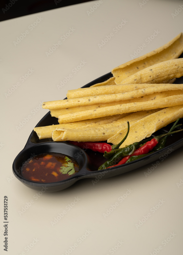 fafda Gathiya (fafda jalebi) is a very popular Gujarati snack, common ...