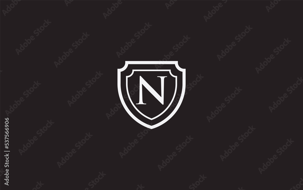 Double shield and golden elegant logo symbol design image with ...