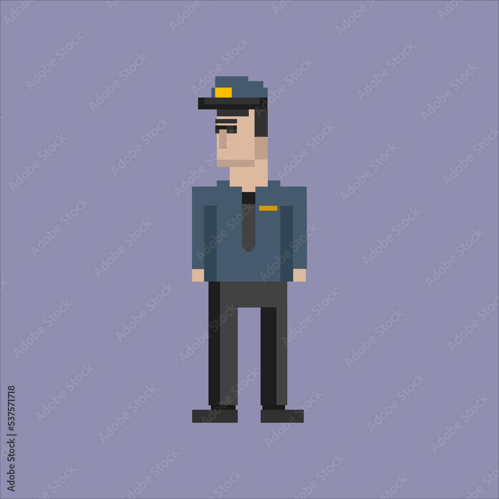 Vetor de pixel art illustration draw artwork bit design character icon ...