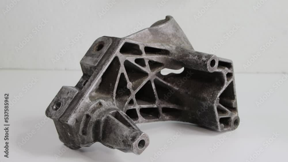 Aluminum pad and car engine mount, close-up Stock Video | Adobe Stock