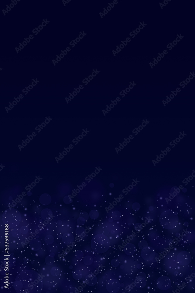 dark blue empty background with blur bokeh lights and shimmers Stock ...