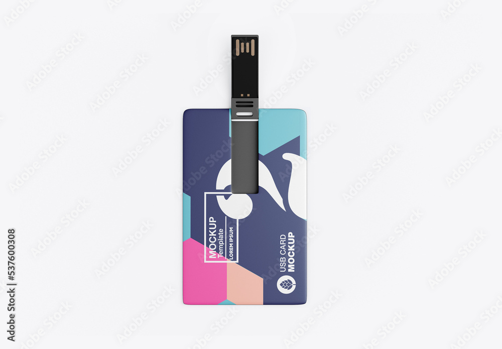 Flash Drive Card Mockup Stock Template | Adobe Stock