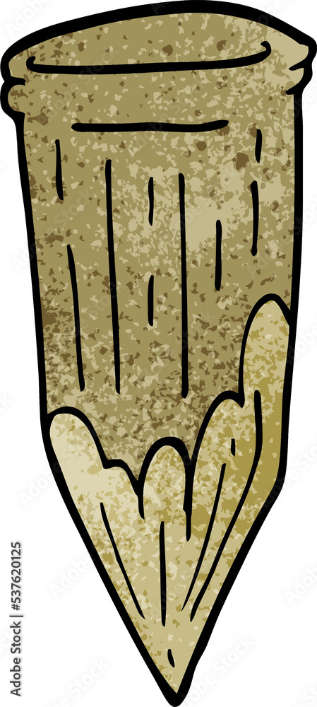 cartoon doodle wood stake Stock Illustration | Adobe Stock