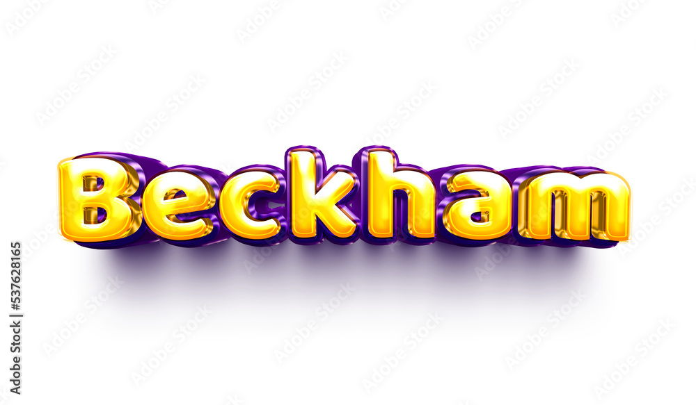 names of boys English helium balloon shiny celebration sticker 3d ...