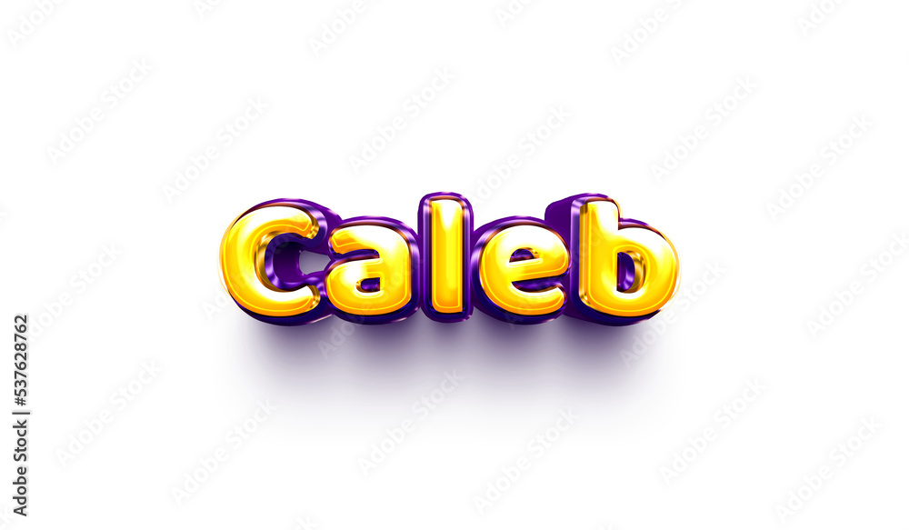 names of boys English helium balloon shiny celebration sticker 3d ...