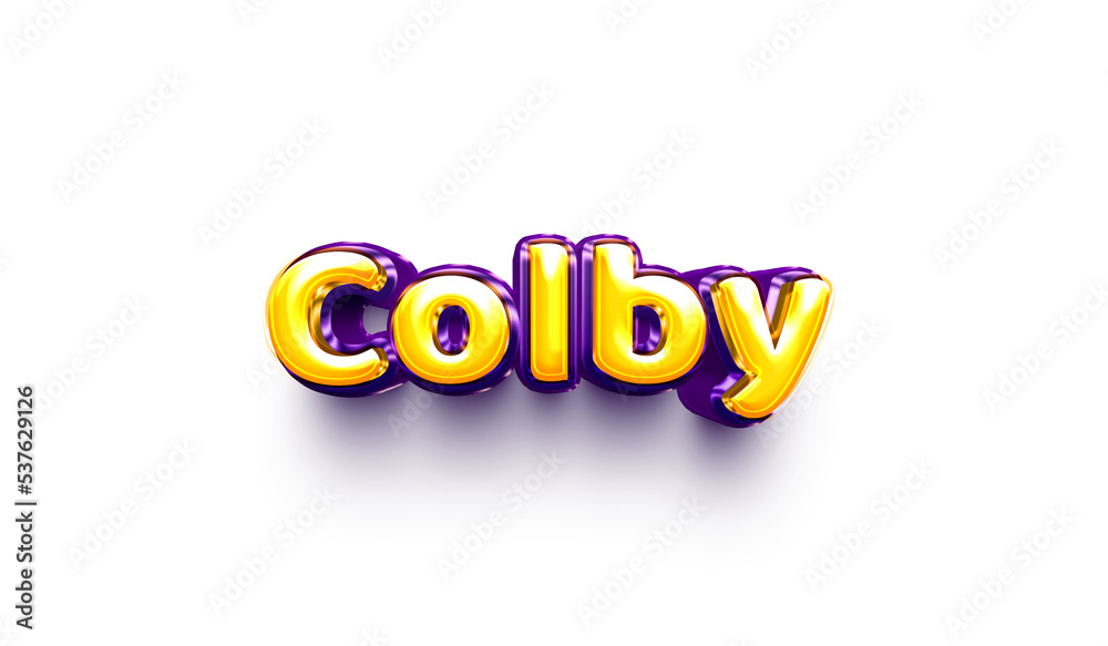 names of boys English helium balloon shiny celebration sticker 3d ...