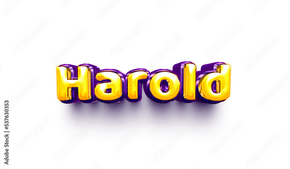 names of boys English helium balloon shiny celebration sticker 3d ...