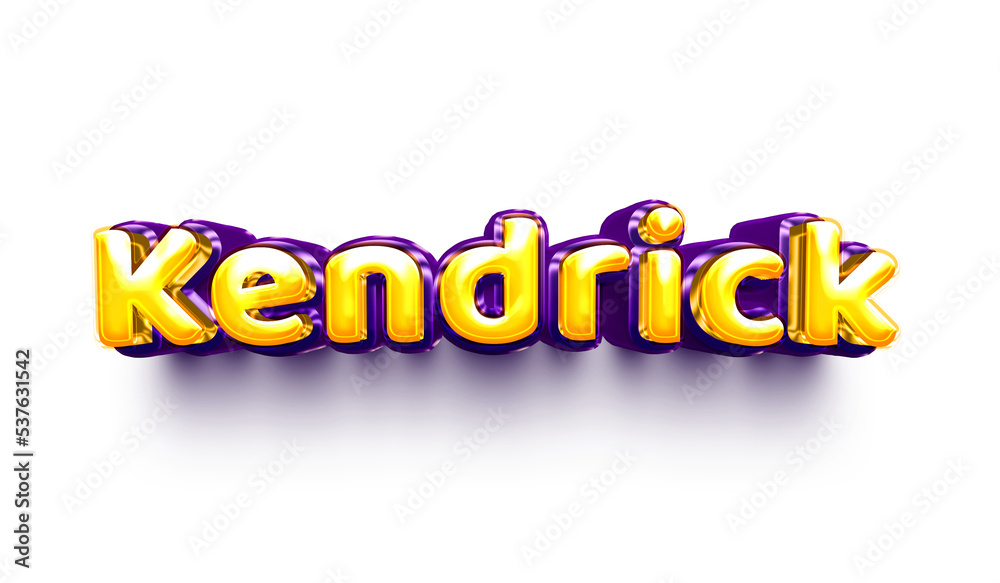 names of boys English helium balloon shiny celebration sticker 3d ...