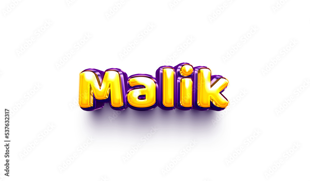names of boys English helium balloon shiny celebration sticker 3d ...