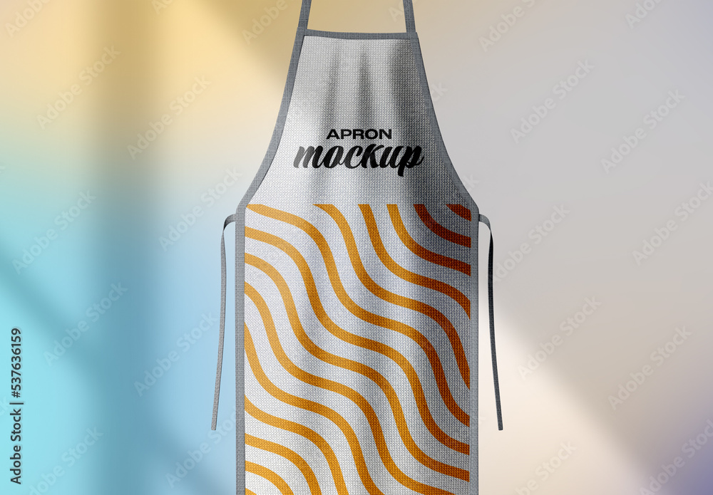 Apron Mockup Design with Editable Background Stock Template | Adobe Stock