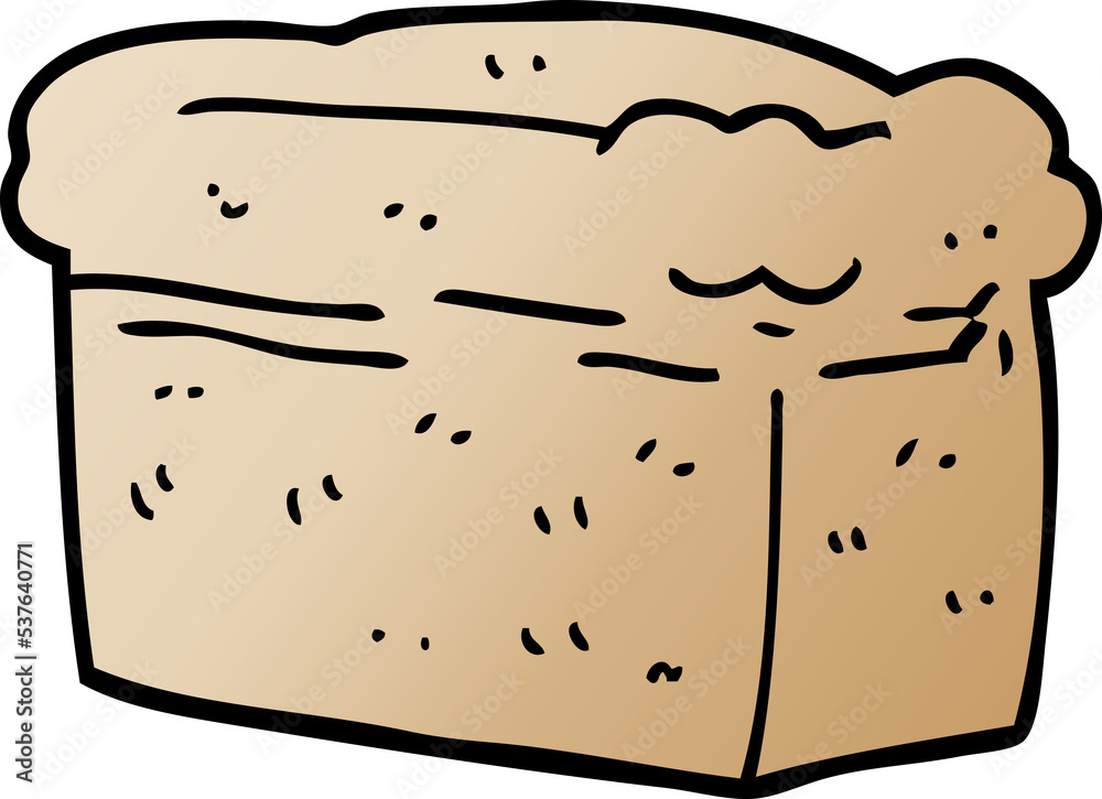 cartoon doodle loaf of bread Stock Illustration | Adobe Stock