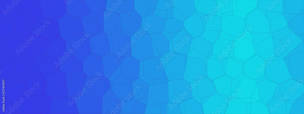 Abstract light blue polygon background. Ultrawide blue gradient ...