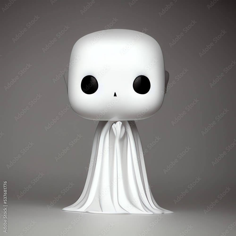 Ghost / Angel render, simple background Stock Illustration | Adobe Stock