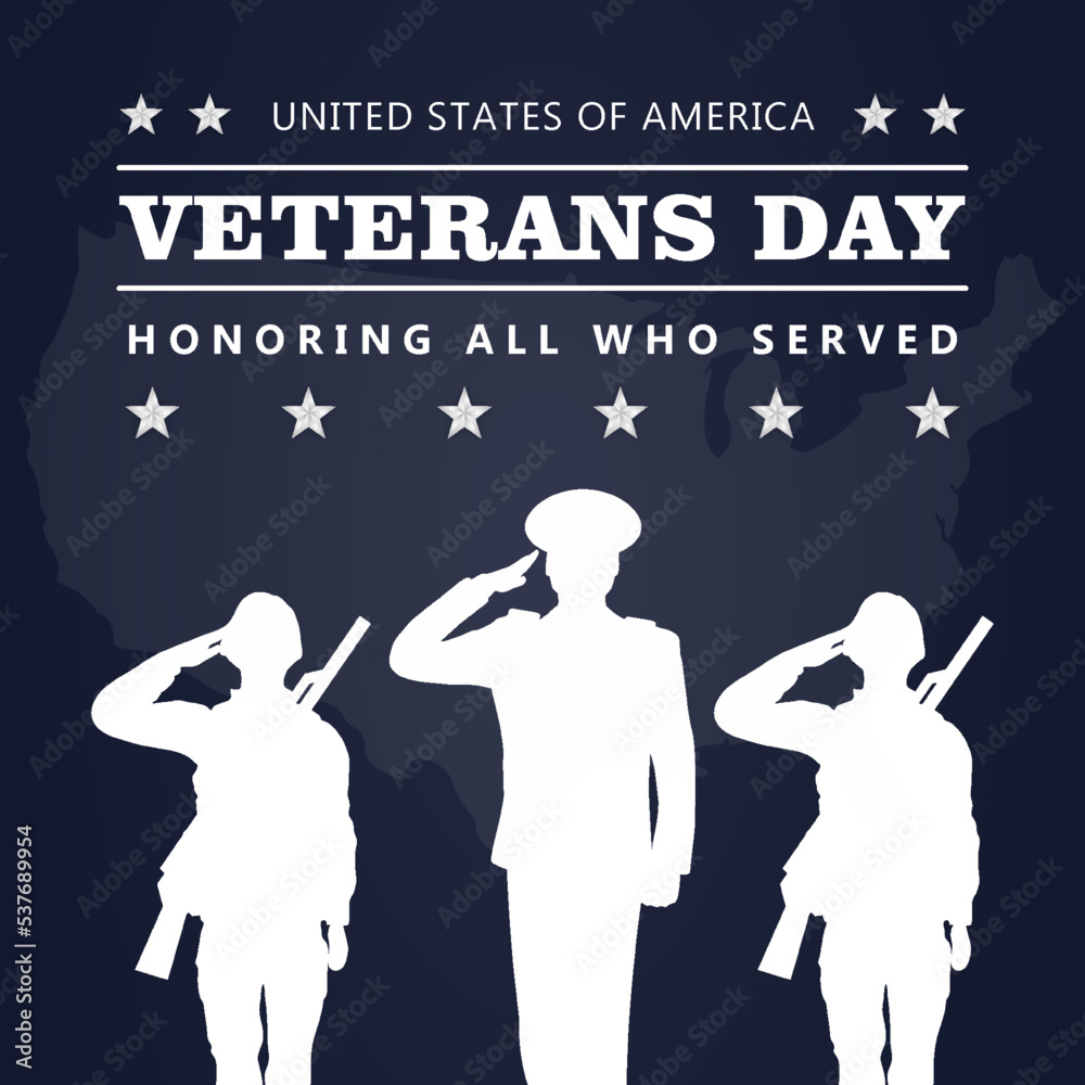 veterans day poster military celebration for poster invitation and ...