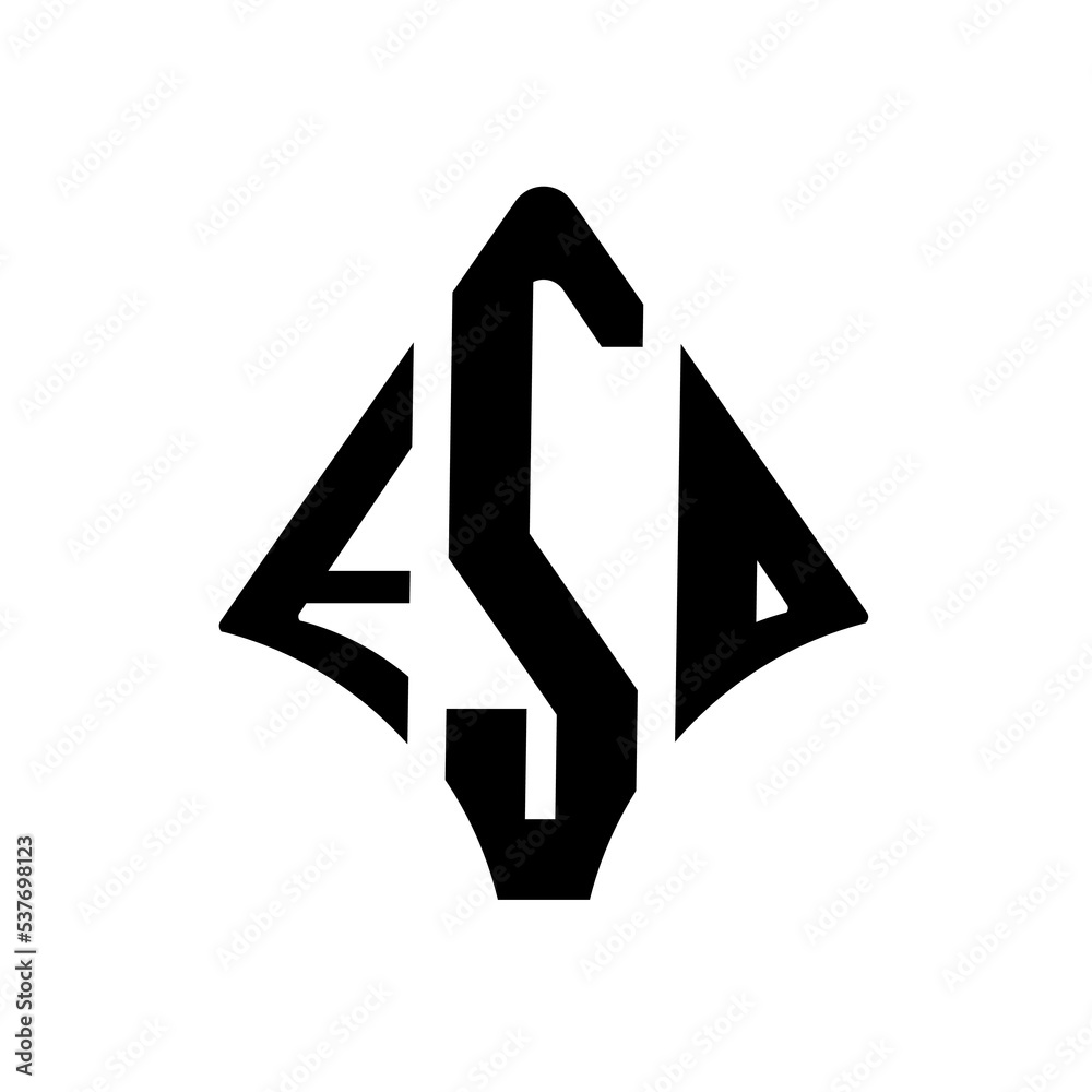 ESD logo. ESD letter. ESD letter logo design. ESD modern and creative ...