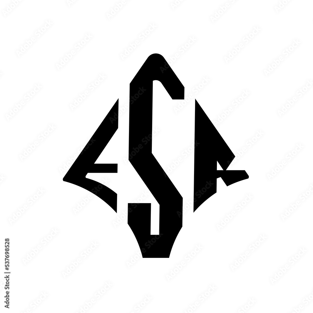 ESR logo. ESR letter. ESR letter logo design. ESR modern and creative ...