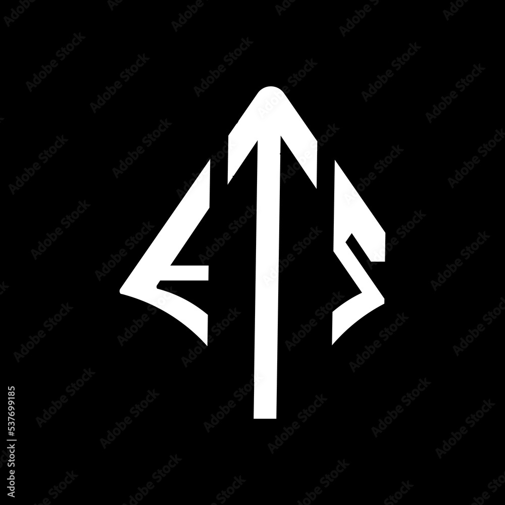 ETS logo. ETS letter. ETS letter logo design. ETS modern and creative ...
