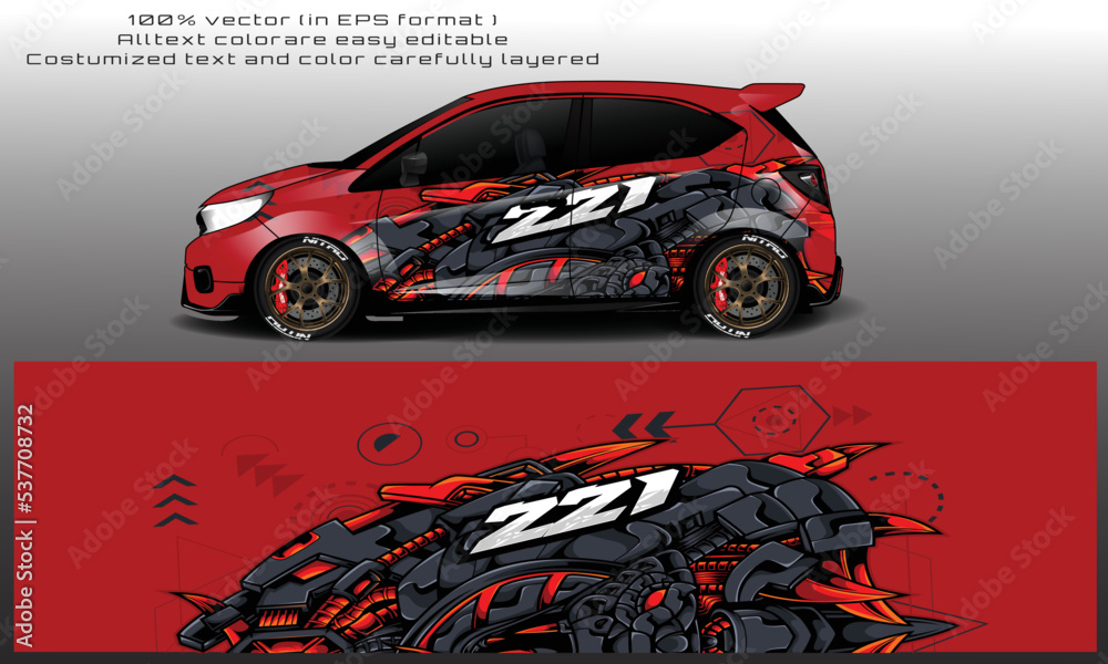 car livery graphic vector. abstract grunge background design for ...