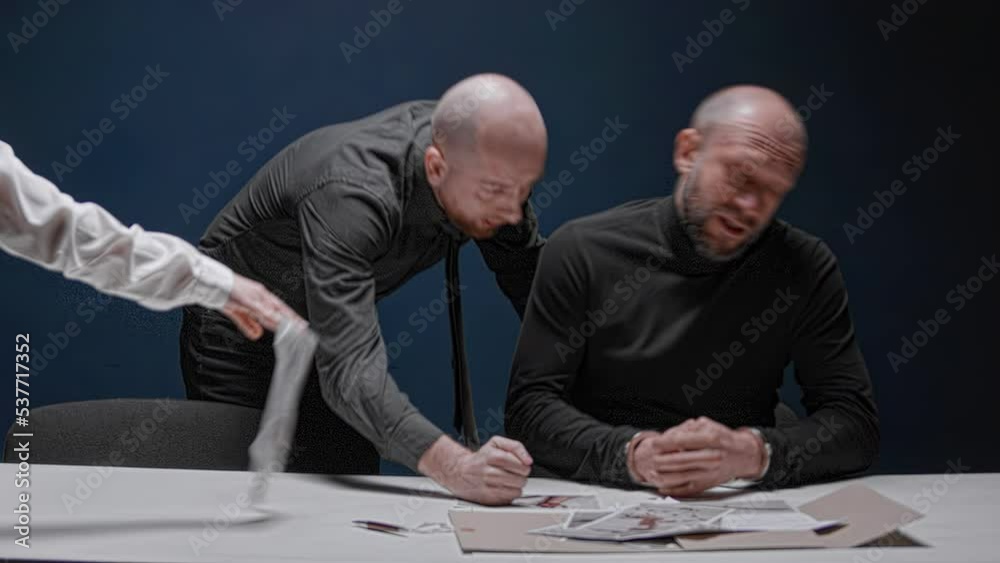 Police Interrogation Without Lawyer Detective Cop Shows Knife In Blood police-interrogation-without-lawyer-detective-cop-shows-knife-in-blood