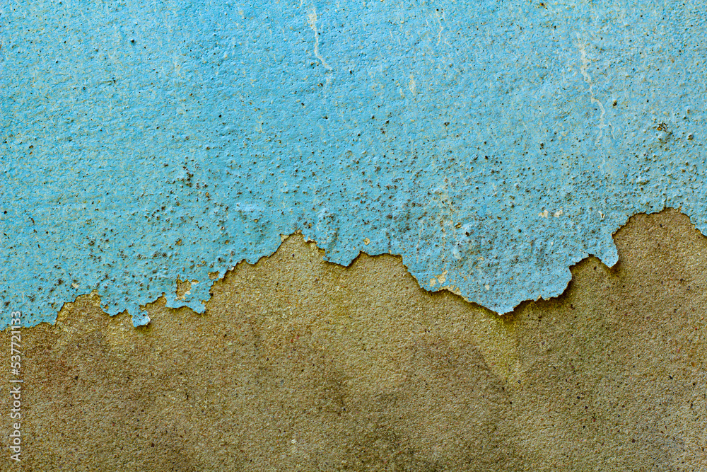 An image background and texture concrete and rough surface damaged blue ...