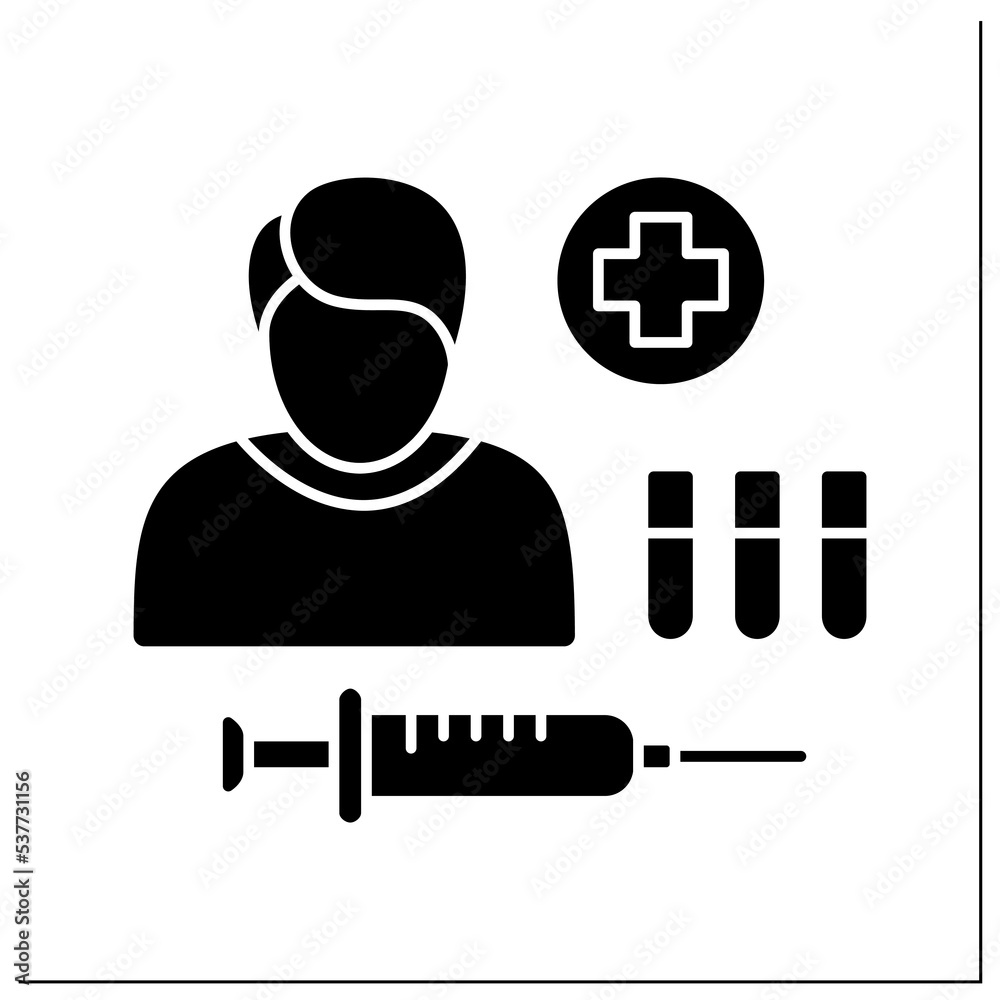 Drug therapy glyph icon. Treatment. Therapy for treating or preventing ...