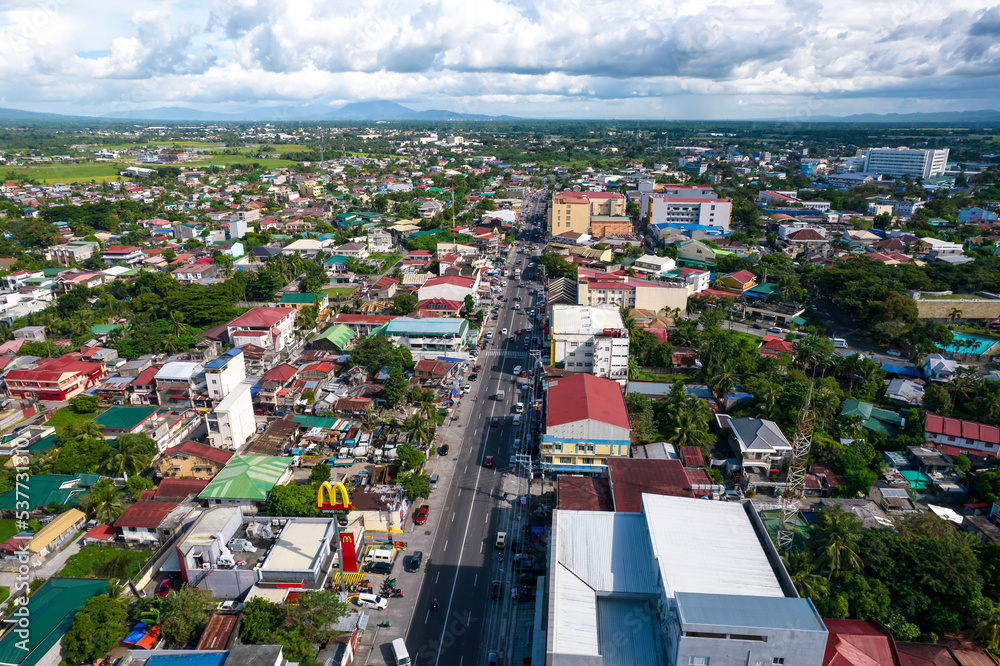 Naga, Camarines Sur, Philippines - Aerial of Naga City, one of the largest cities in the Bicol ...