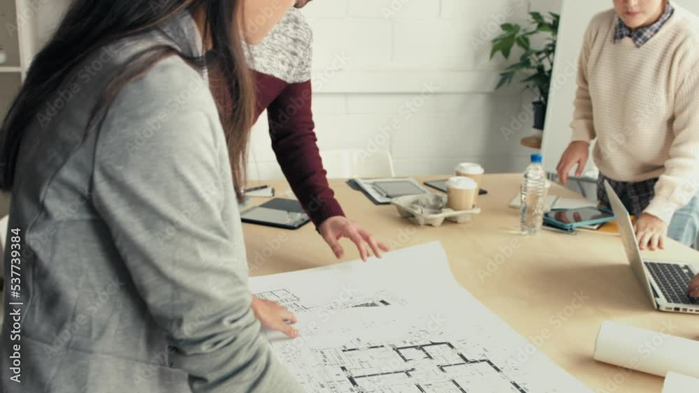 Teamwork Architecture Blueprint Planning And Building Development Designer Innovation Or