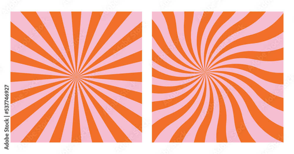 Pink circus. Groovy background. Retro swirl burst. Spiral background ...