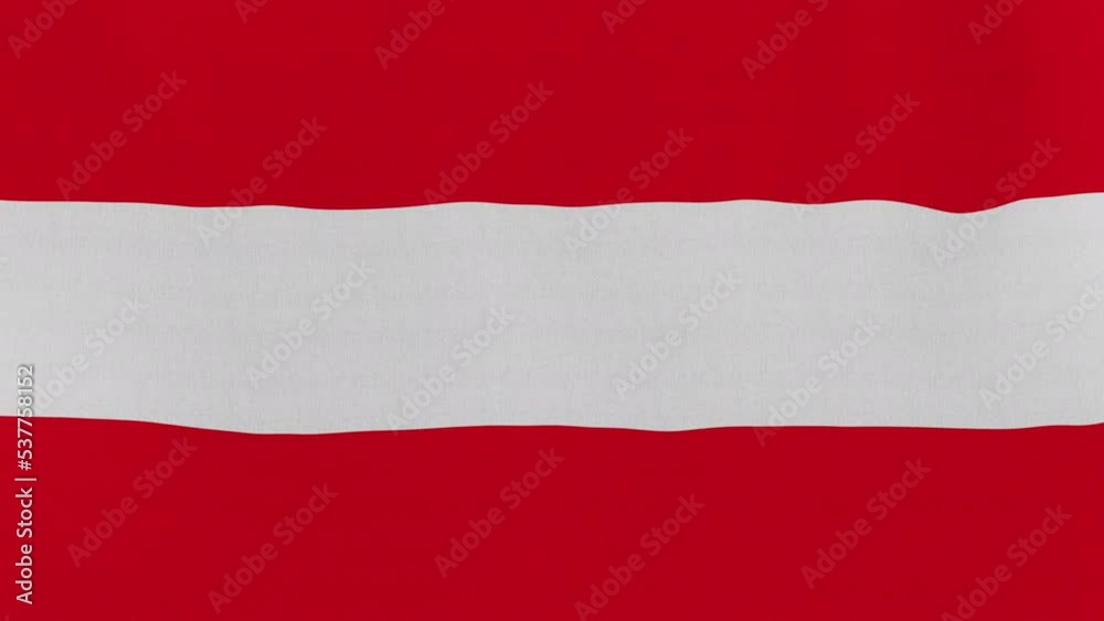 Loopable: Flag of Austria. Austrian official flag gently waving in the ...