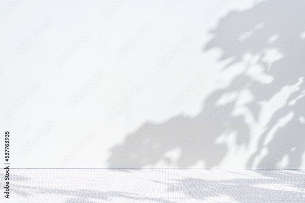 An original light background image with a slight shadow of a plant for ...