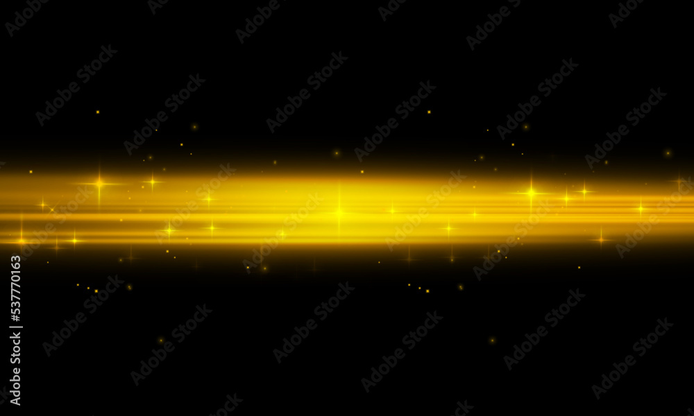 Bright light effect with rays and highlights. Stock Illustration ...
