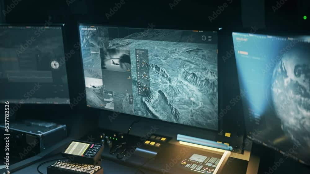 Scan Of Army Air Base Location With Stationed Combat Aircraft By ...