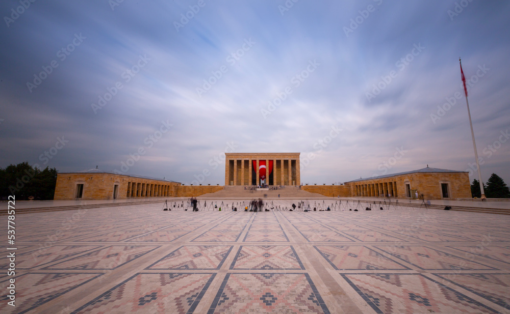 Anitkabir is the mausoleum of the founder of Turkish Republic, Mustafa ...