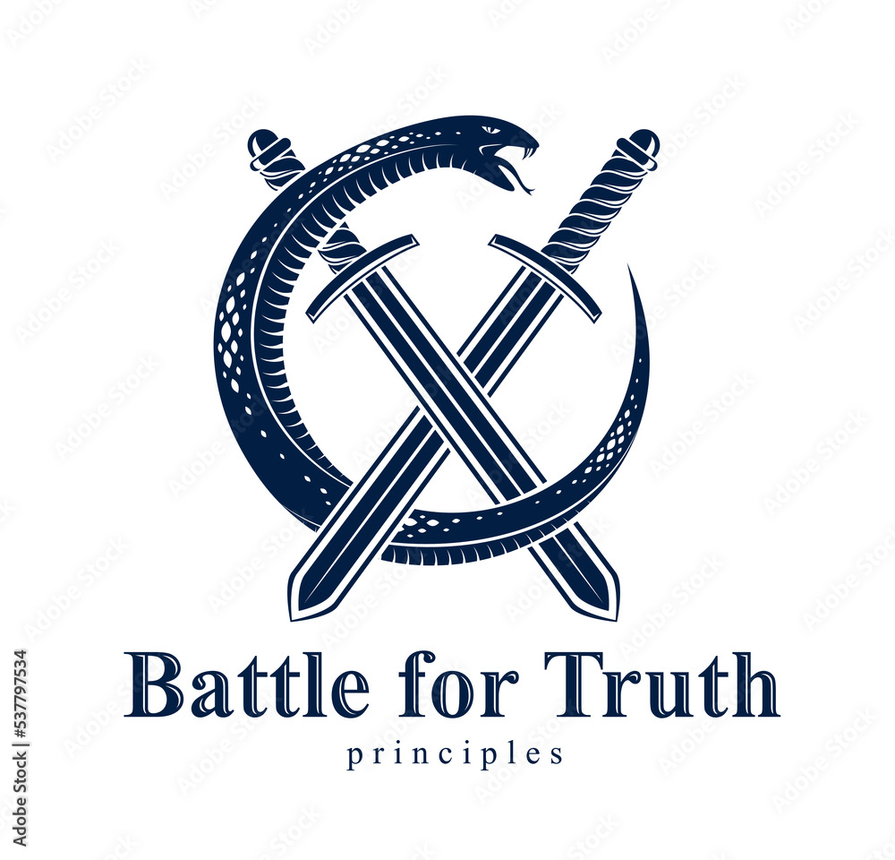 Snake and Dagger, Serpent wraps around a sword vector vintage tattoo ...