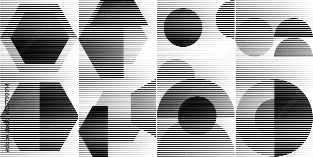 Art composition with lines .Modern art design Transparent design ...